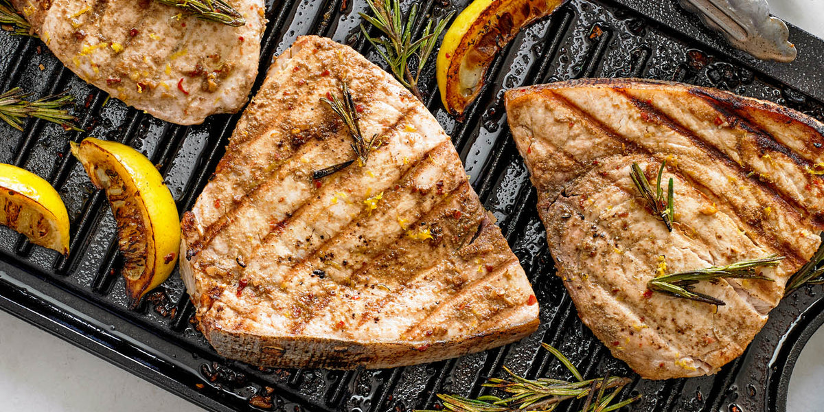 Grilled Swordfish with Lemon Basil Sauce – Trucchi's Supermarket